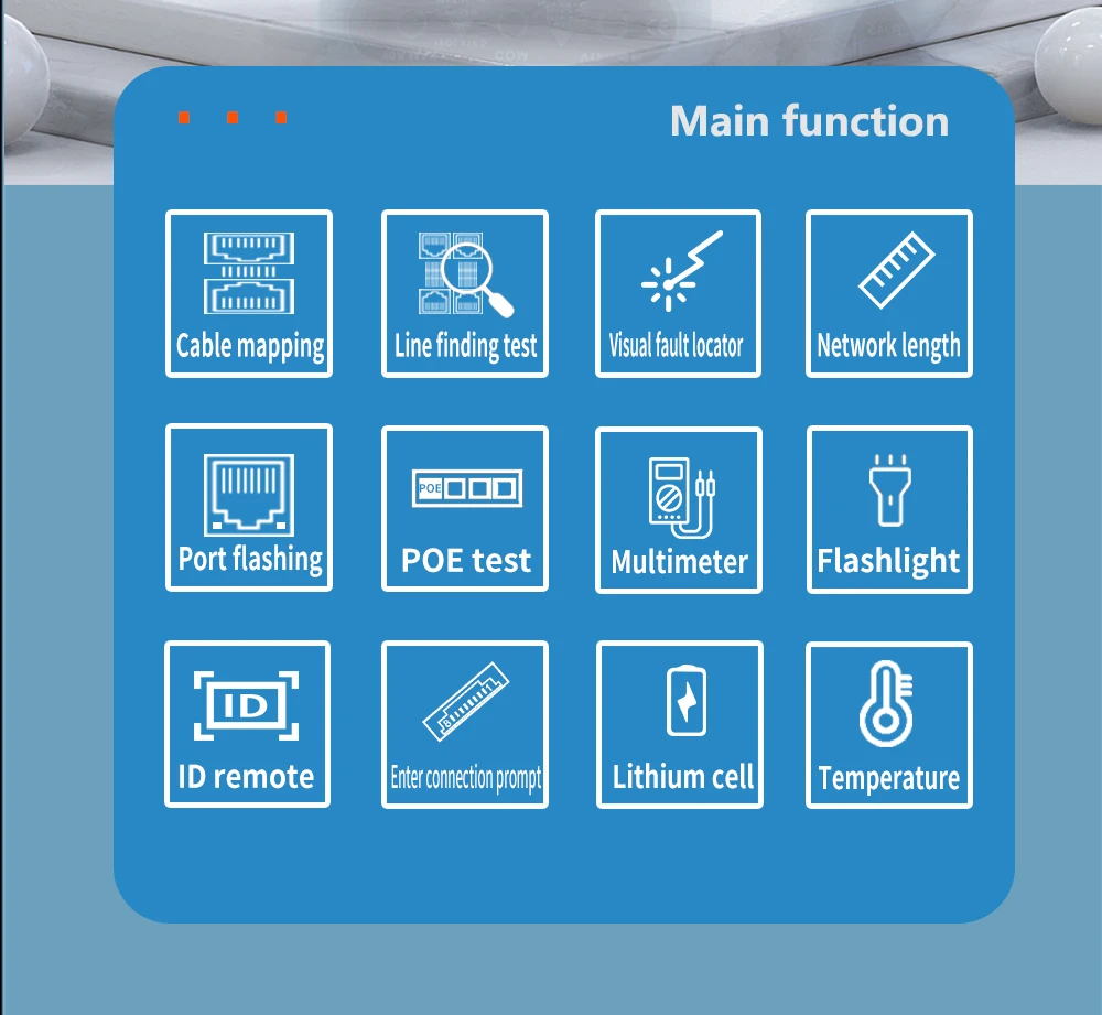 I-pook Pk655c+ Lan Cable Length Lcd Network Cable Tester Poe Tester ...
