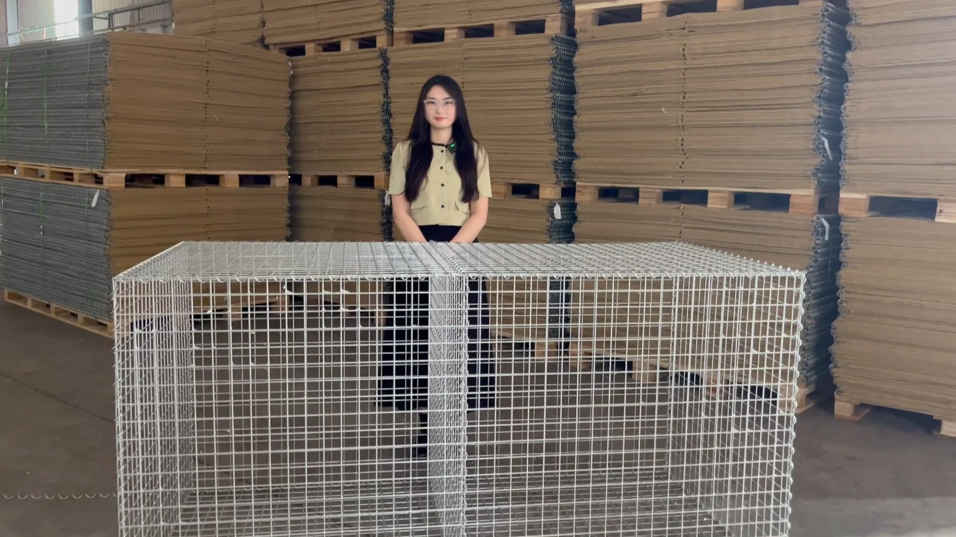 Customized Galfan Gabion / 75*75mm Gabion Box / Iron Wire Mesh Welded ...