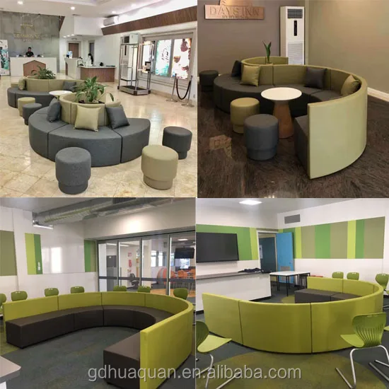 S Shaped Sofa - Modern, Curved, and Modular Office Furniture