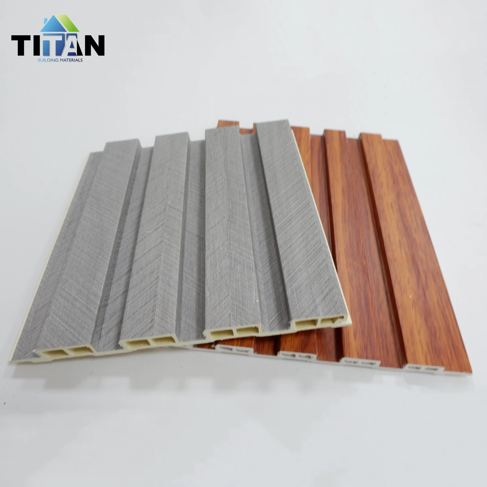 Grey Wooden Slat Wall Panels Wainscot Wall Cladding Interior Decorative ...