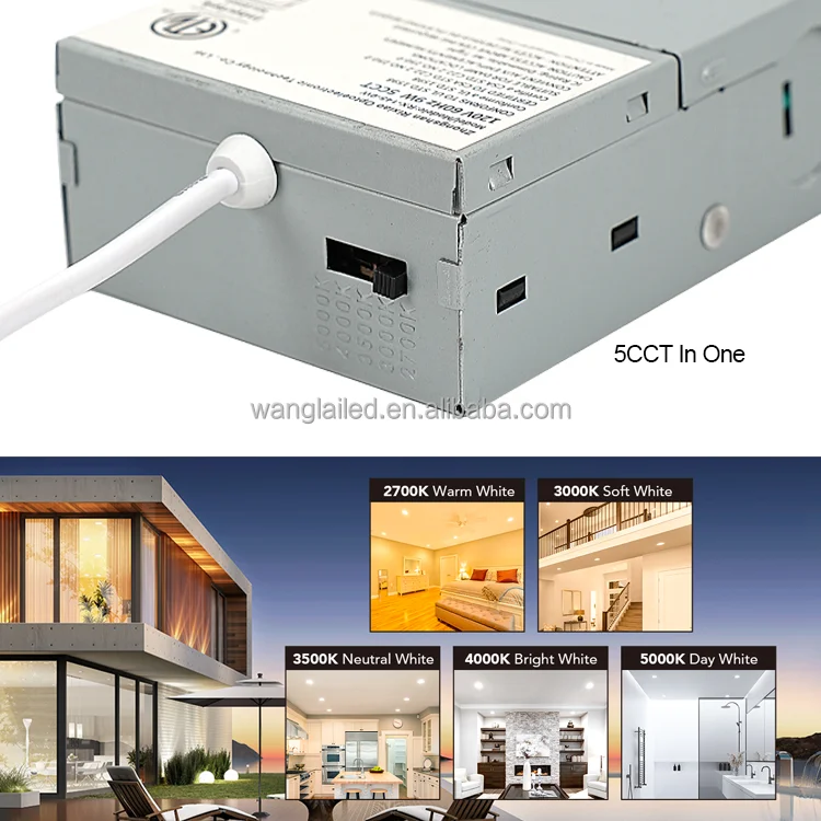 2700K 3000K 3500K 4000K 5000k 4 6 Inch Led Recessed Dimmable Office CCT ...