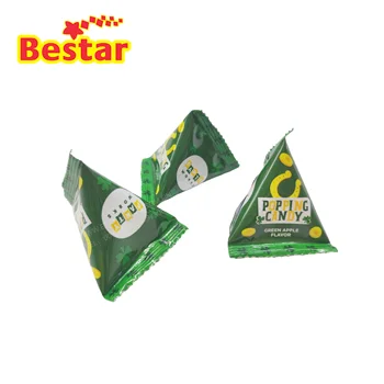 4g Popping Candy Triangle Bag Pure Apple Flavor Popping Candy In ...