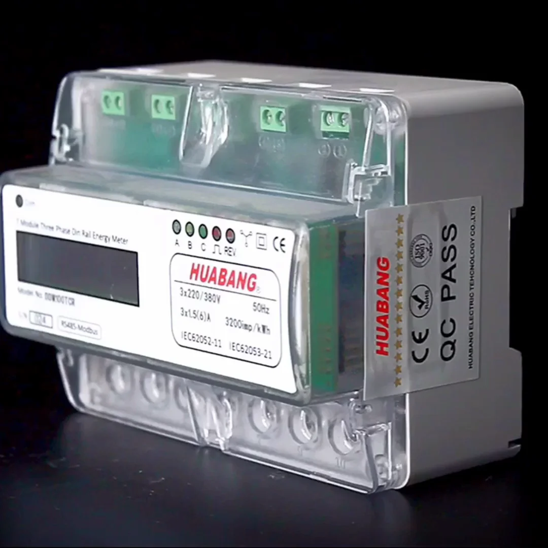 Three Phase Energy Meter Inside Latching Relay Remote Control ...