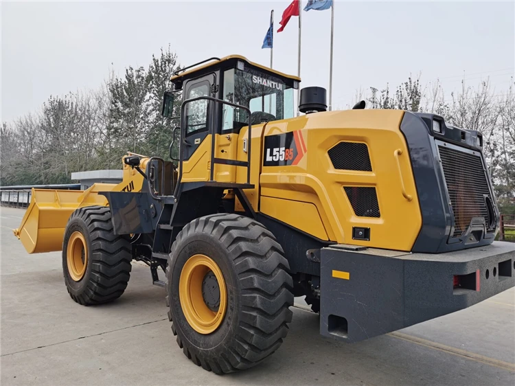 Brand New Shantui 5000kg Bucket Loader L55-b5 Shovel Wheel Loader 162kw ...