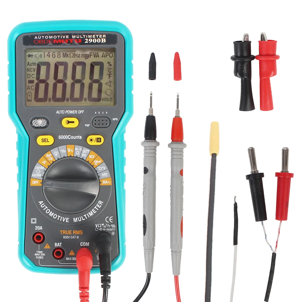Mst-2900b Automotive Digital Multimeter With Rotational Speed ...