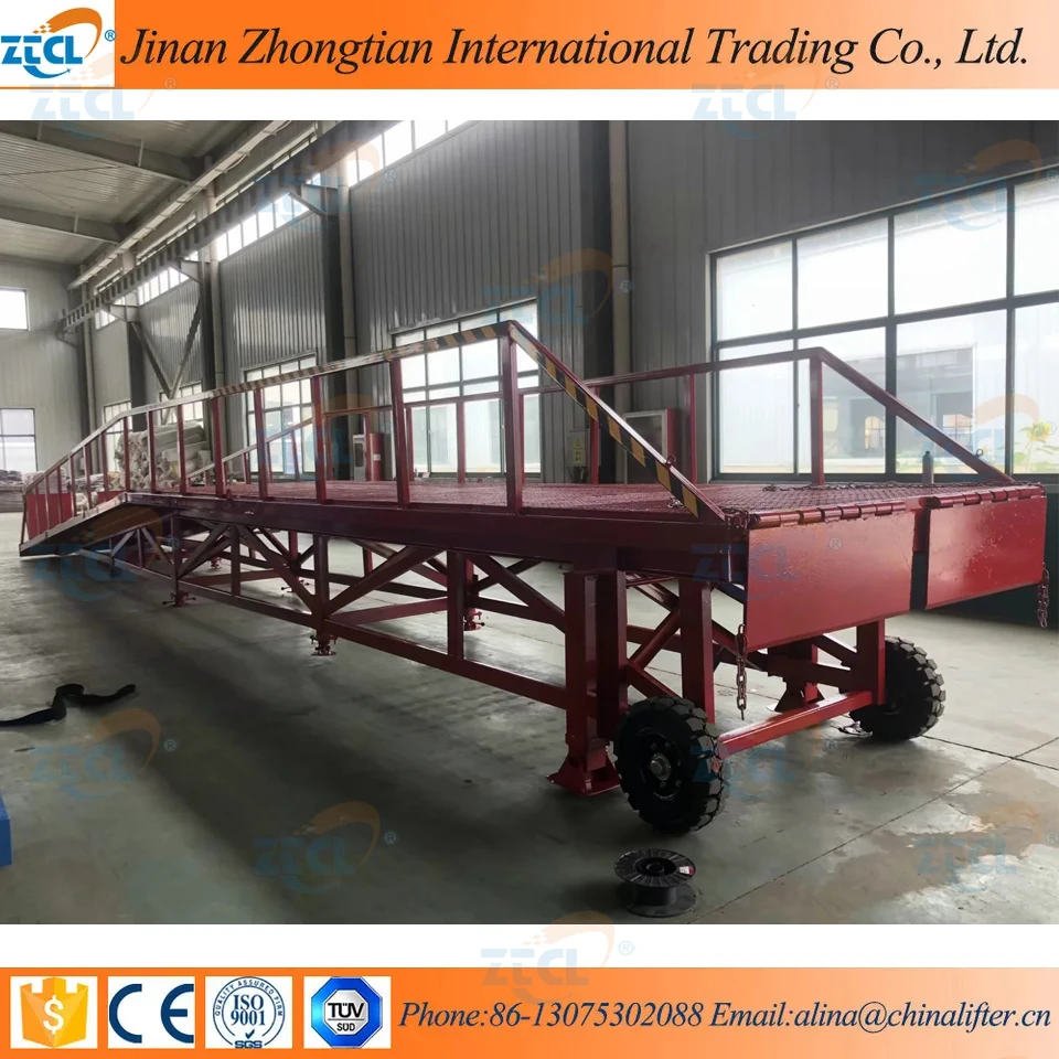 Forklift Truck Container Mobile Loading Yard Ramp With Adjustable ...