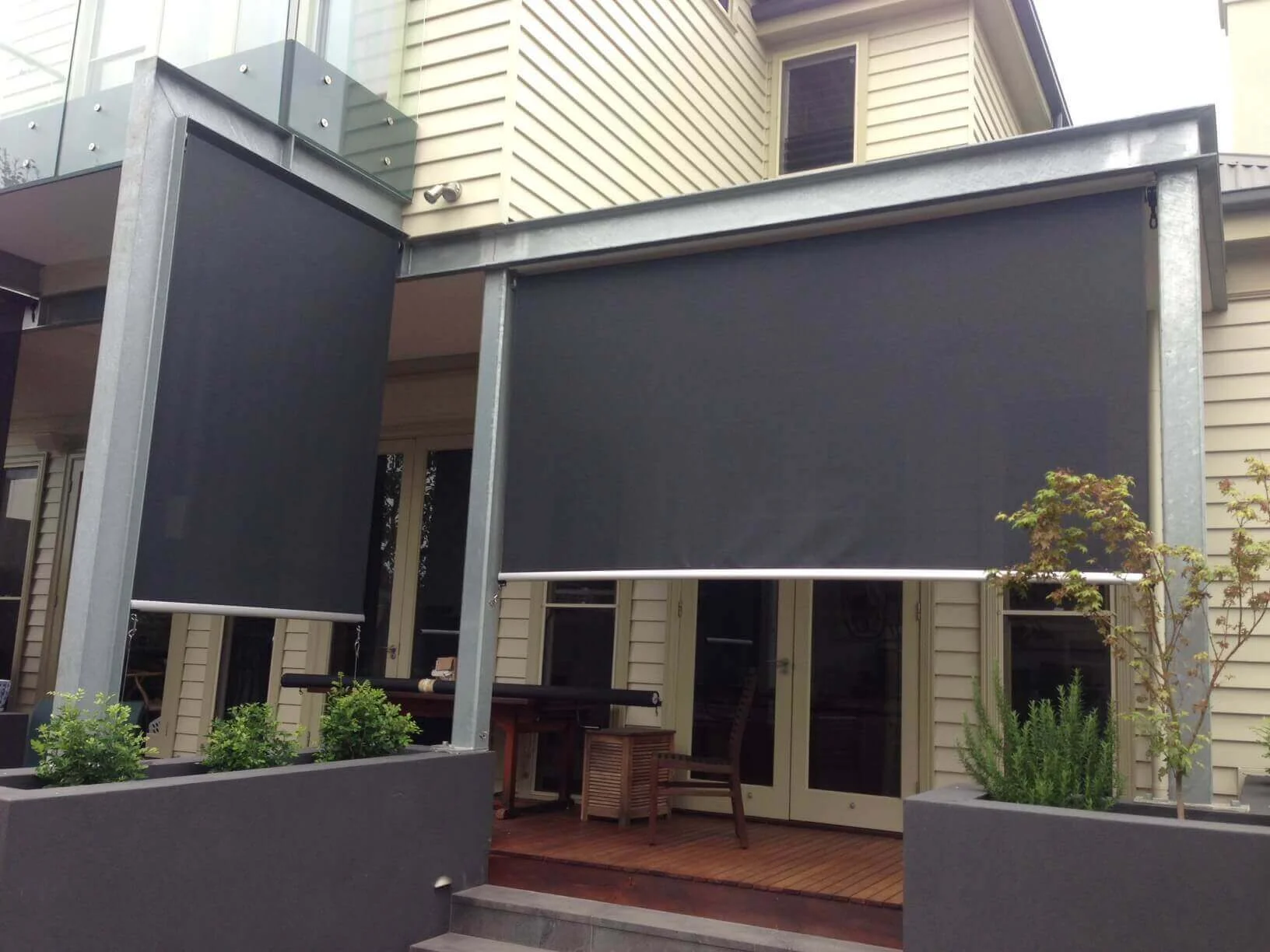 Waterproof Outdoor Blinds Ziptrack Exterior Roller Window Shade Zip ...