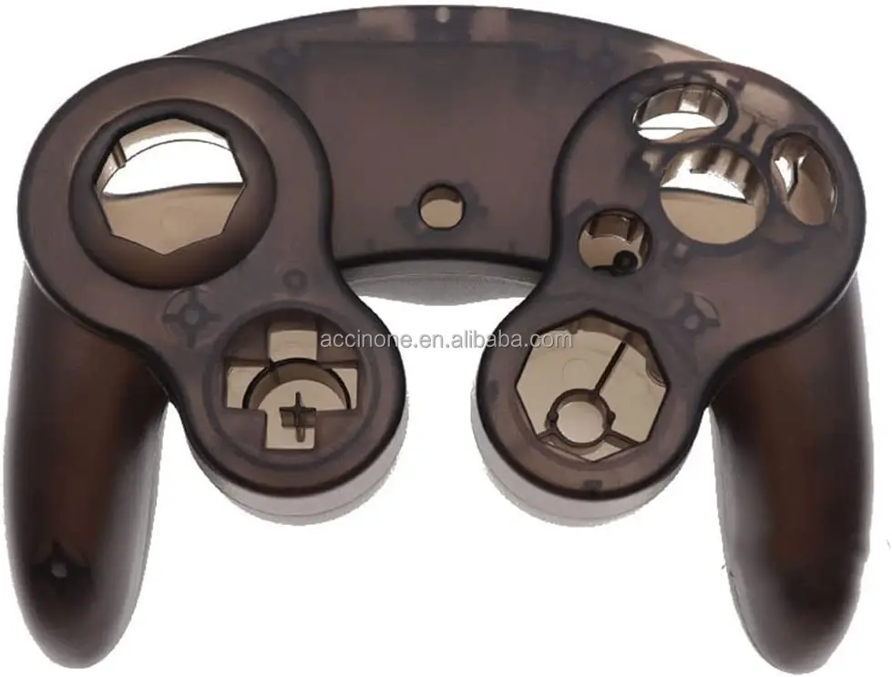 Replacement Gamepad Front Black Shell Handle Housing Cover Case for NGC ...