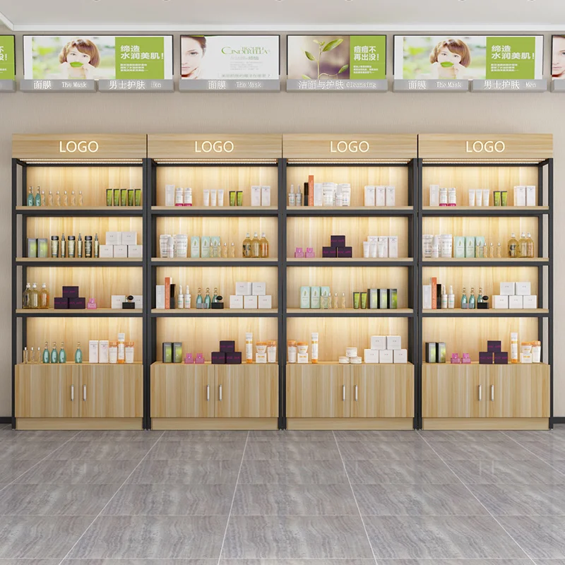 Wooden Single Side Display Shelf Jewelry Shelf Phone Accessories ...