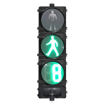 300mm High-power Pedestrian Traffic Light With Countdown Timer And ...
