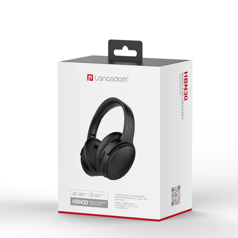 Langsdom Over-Ear Bluetooth Headset - IPX5 Waterproof Wireless Earphone ...