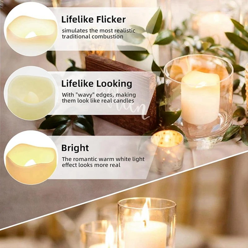 Wholesale Custom LED Acrylic Pillar Candles Swing Mechanism Battery ...