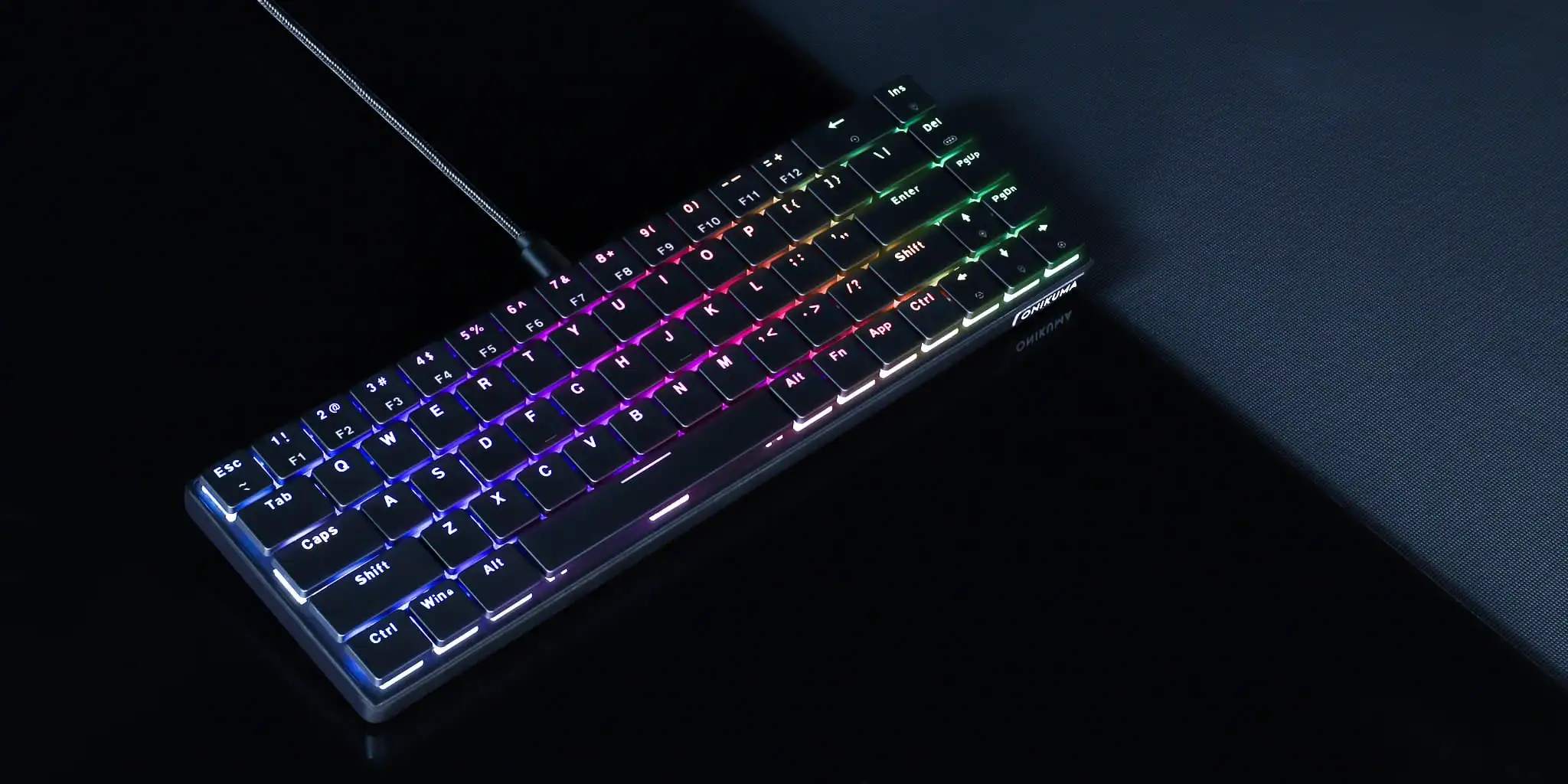 ONIKUMA G29 69 Keys Type-C Wired Keyboard and Mouse Combo with RGB ...