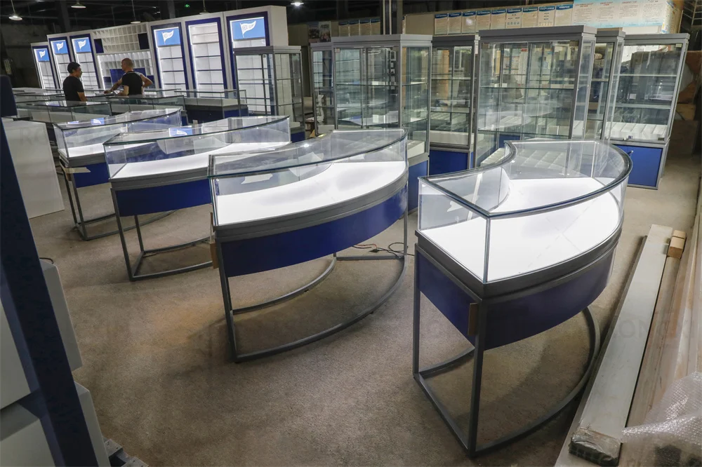 Custom Retail Store Kiosk Showroom Professional Jewelry Display Stand ...