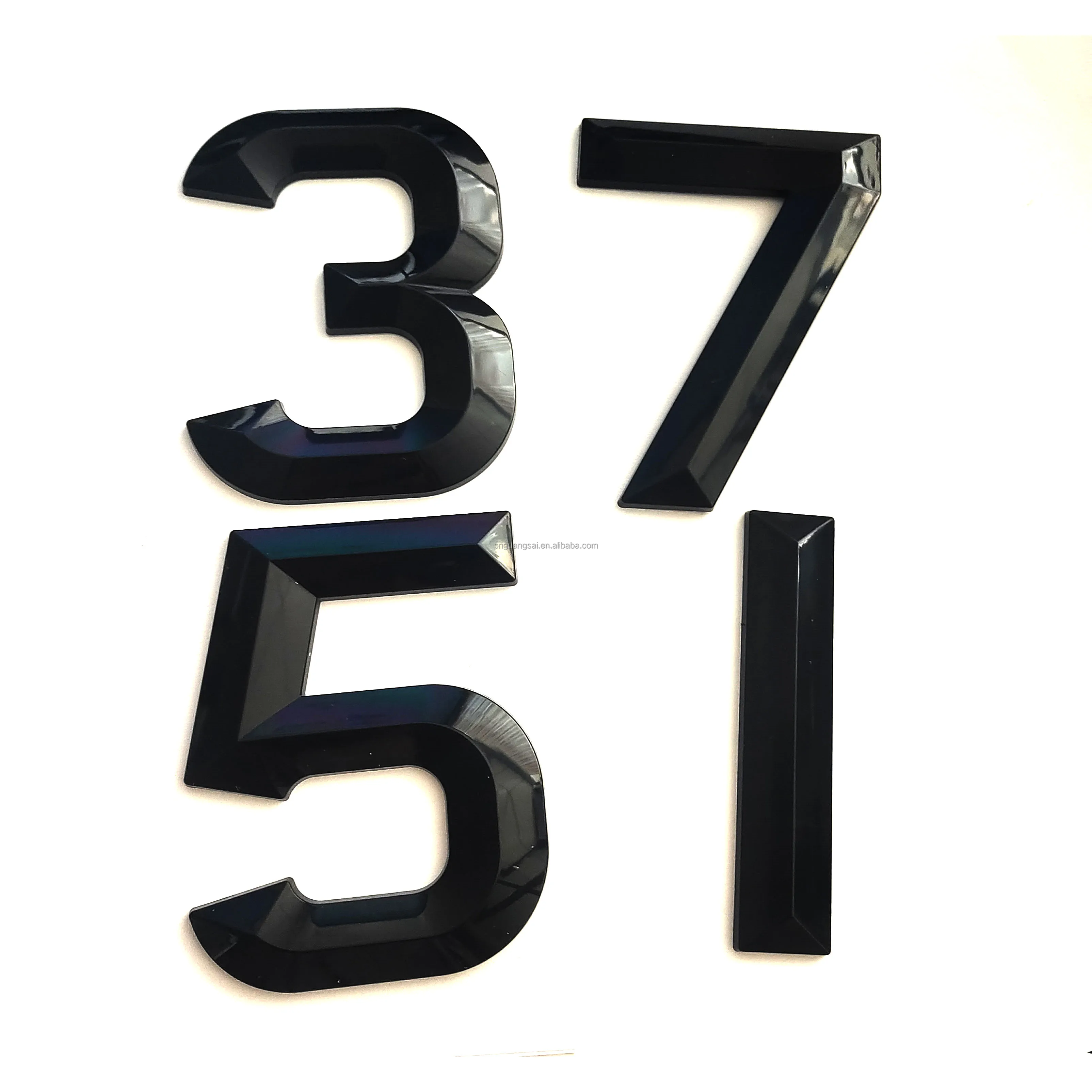 Custom UK Blank Acrylic Car Number Plates with 4D Digits
