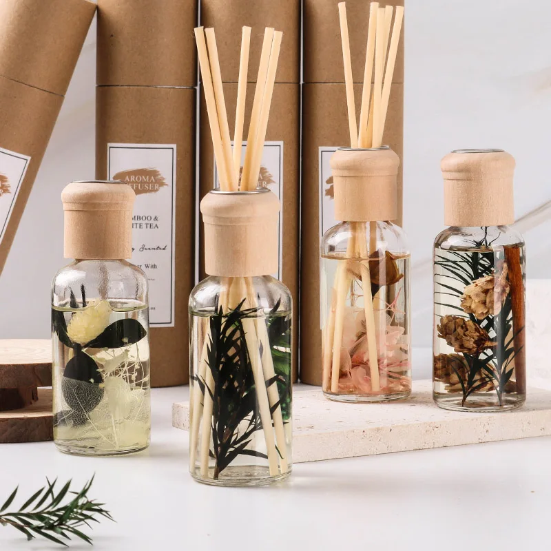 Wholesale 50ml Flower Reed Diffuser Home Diffuser Herbarium Aroma ...