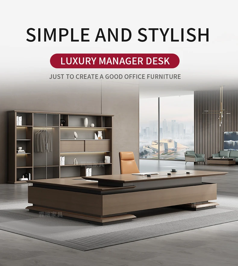 Modern Desks For Offices Big Boss Desk Wooden Director Table Design ...