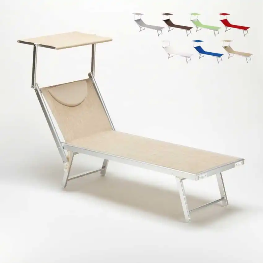 Aluminium Beach Sunbed - Relax Sun Loungers from Lechi