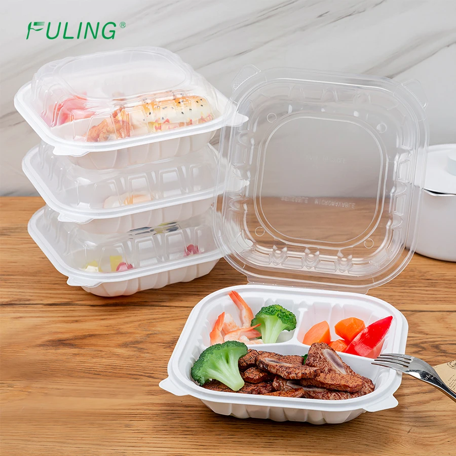 FULING 9x9x3 Inch MFPP Plastic Food Containers - Sustainable ...