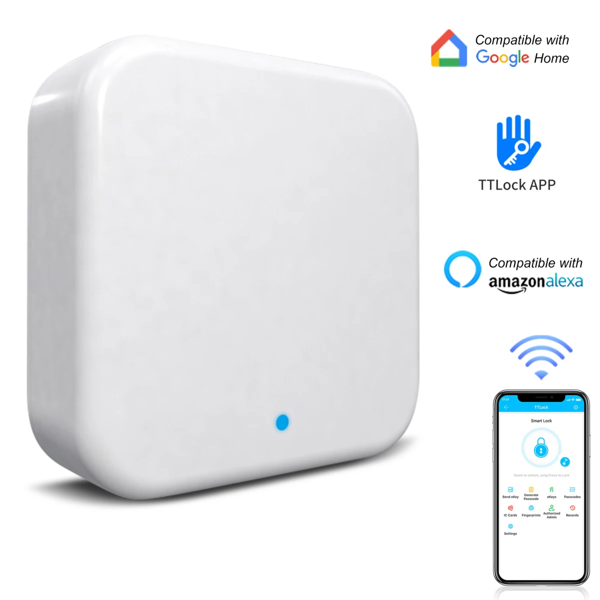 Smart Door Ttlock G2 Wifi Blue Tooth Gateway - Buy G2 Wifi 2.4g Type-c ...