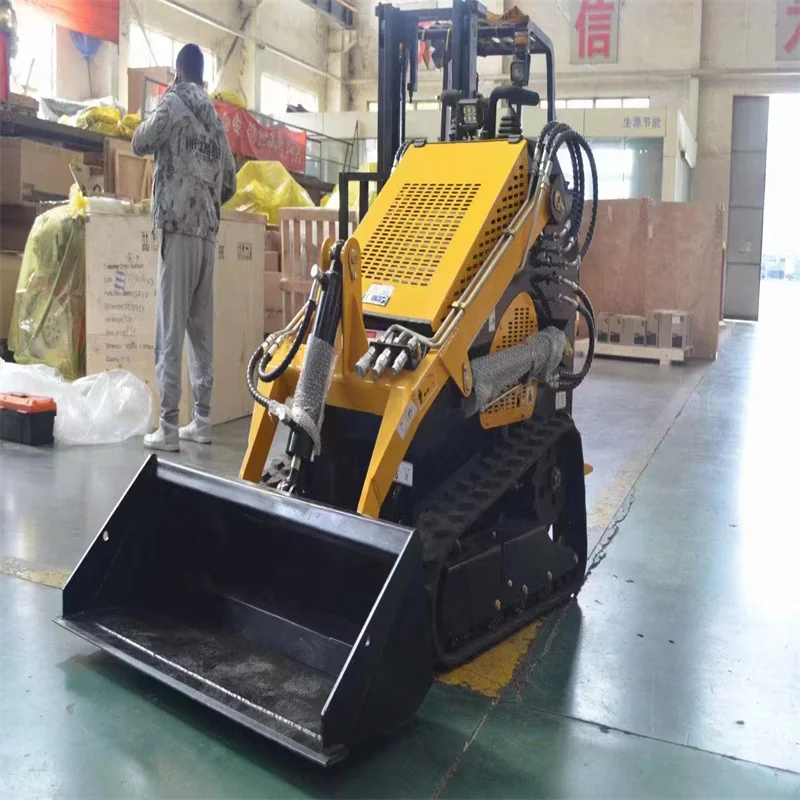 Skid Loader Forestry Mulcher Track Skip Steer Smaller Crawler Loader ...