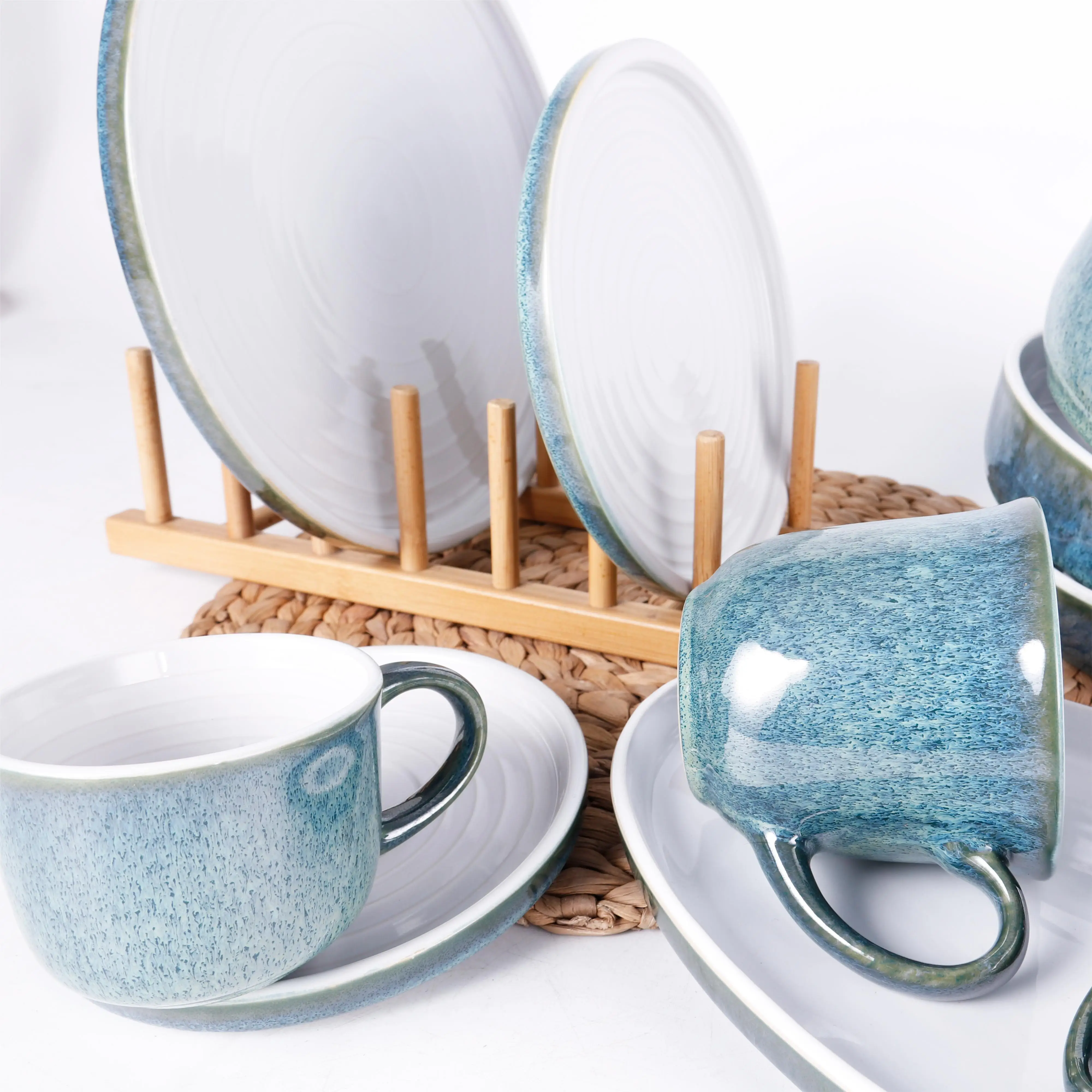 Nordic Plates Sets Dinnerware Coffee Mug Luxury Bone China Ceramic ...