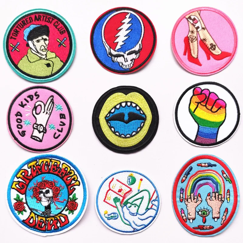 New Design Grateful Dead Logo Patches Rock Band Embroidered Patch Iron ...