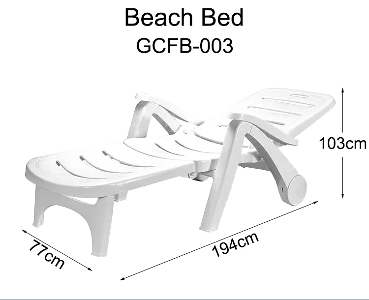Garida Outdoor Beach Chair Plastic Material Swimming Pool Equipments ...