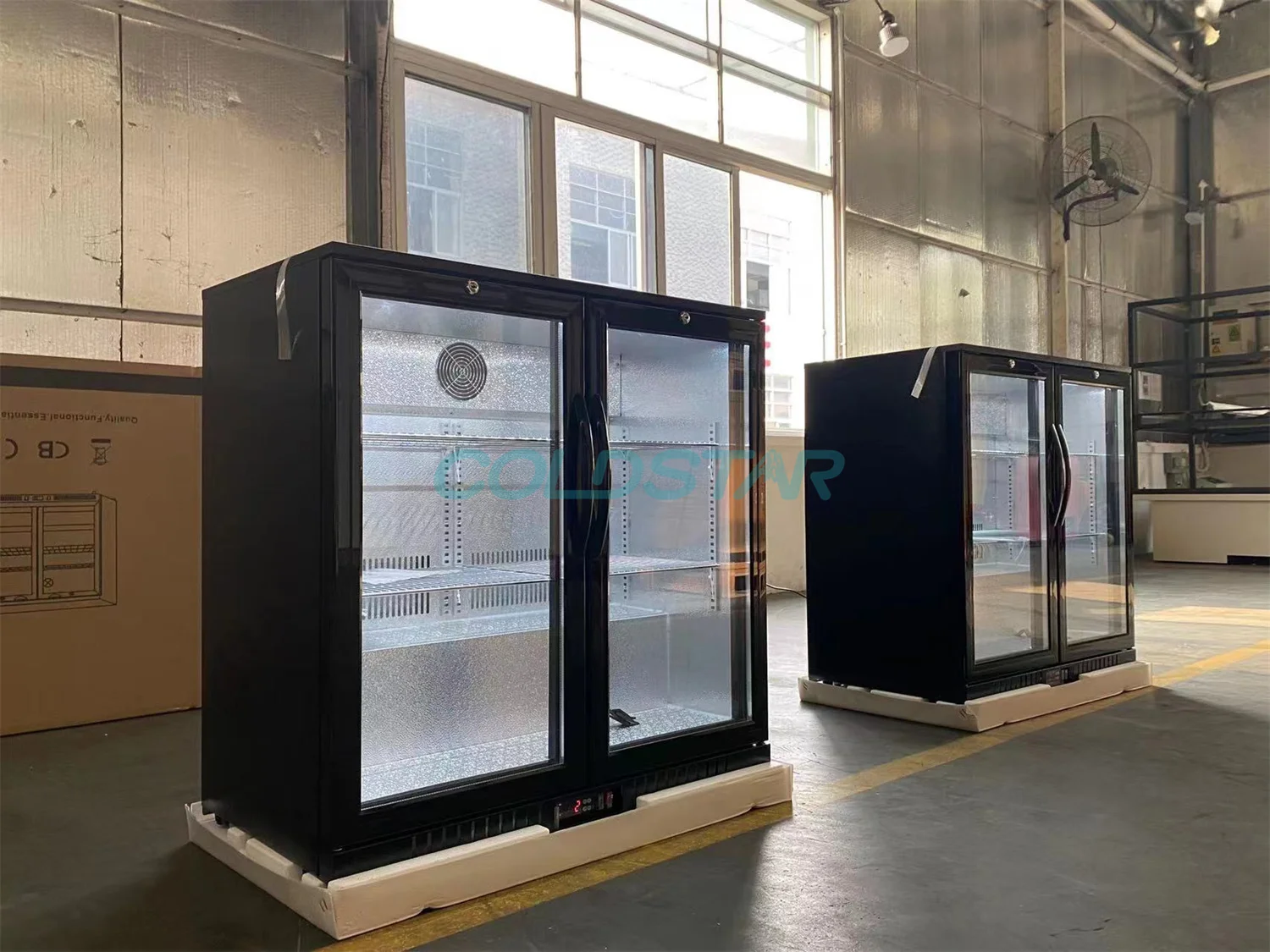 Double Door Mini Bar Fridge Glass Door Back Bar Cooler Under Counter ...