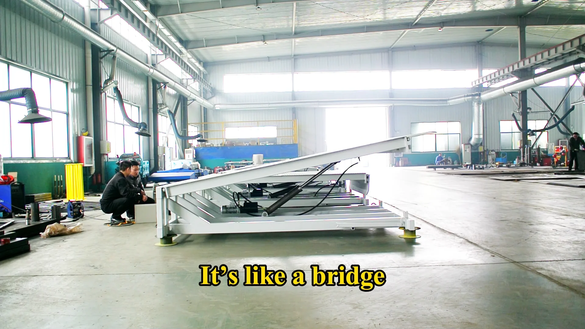 New Hydraulic Dock Leveler With Telescoping Lift Warehouse Restaurants ...