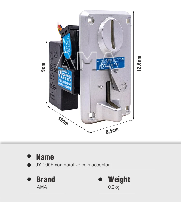 AMA Side-operated Machines Console Token Coin Acceptor JY-100F CPU ...