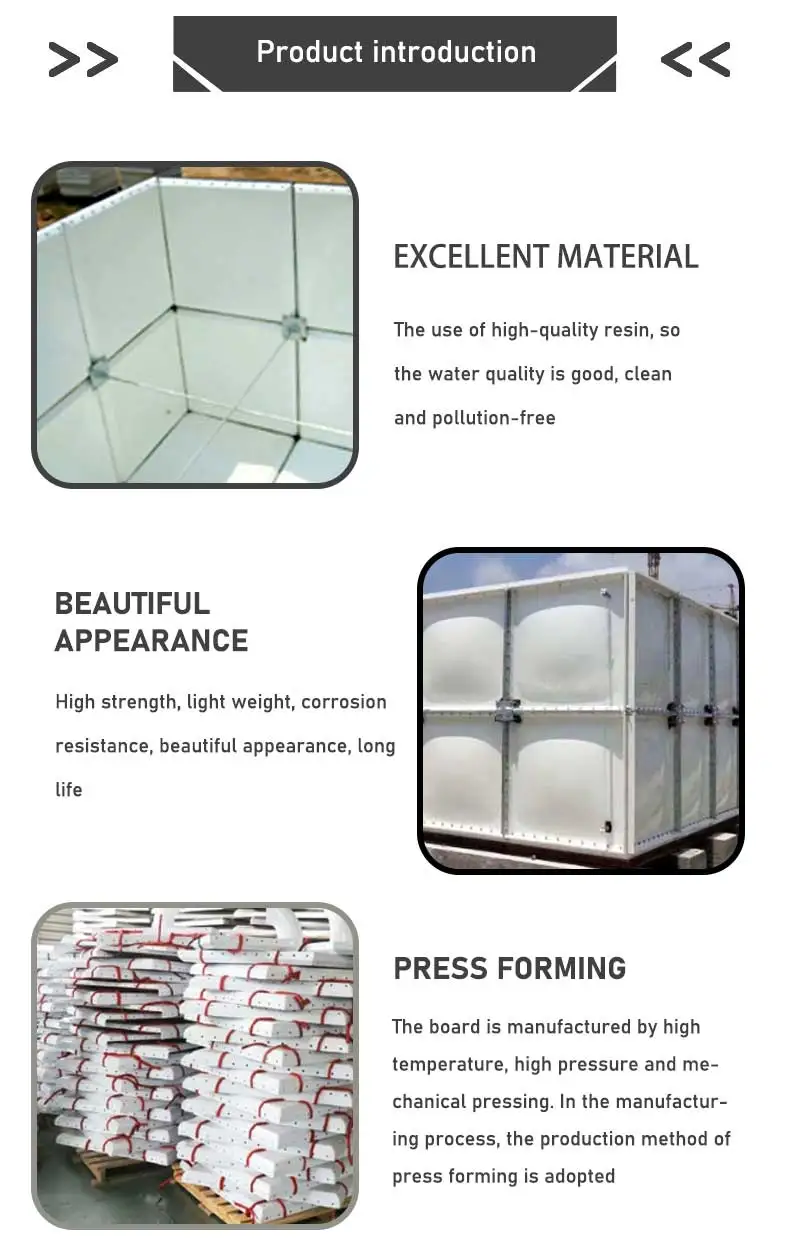 Factory Customization Frp Combined Water Tank Outdoor Reservoir Square ...
