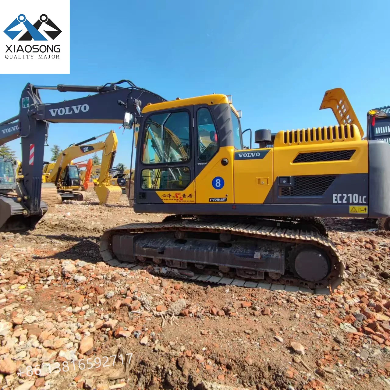 Second Hand Engineering Construction Machinery Digger Volvo Ec210 ...