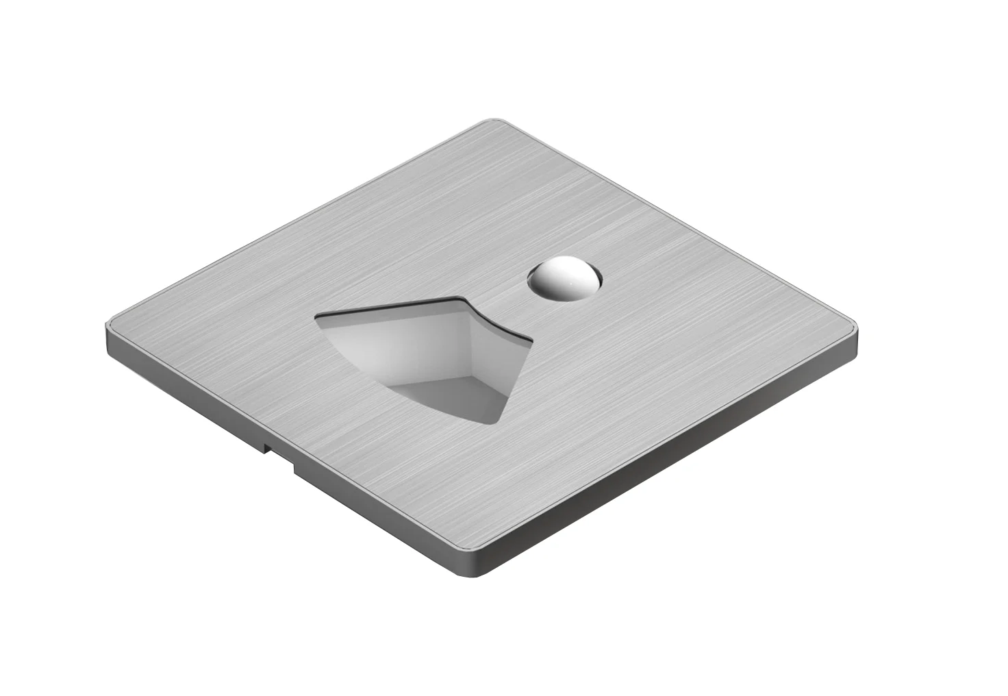 Indoor Outdoor Recessed Corner Foot Wall Lamp Motion Sensor Rectangle ...