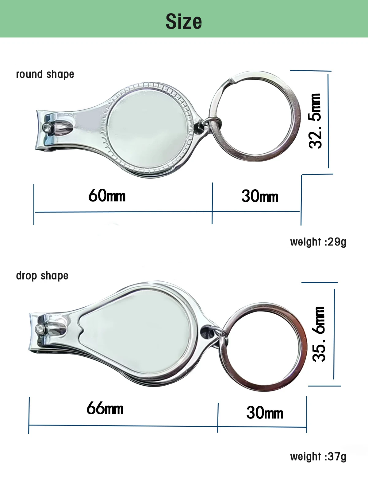 Custom Photo Souvenirs Nail Clipper with Bottle Opener Sublimation Nail ...