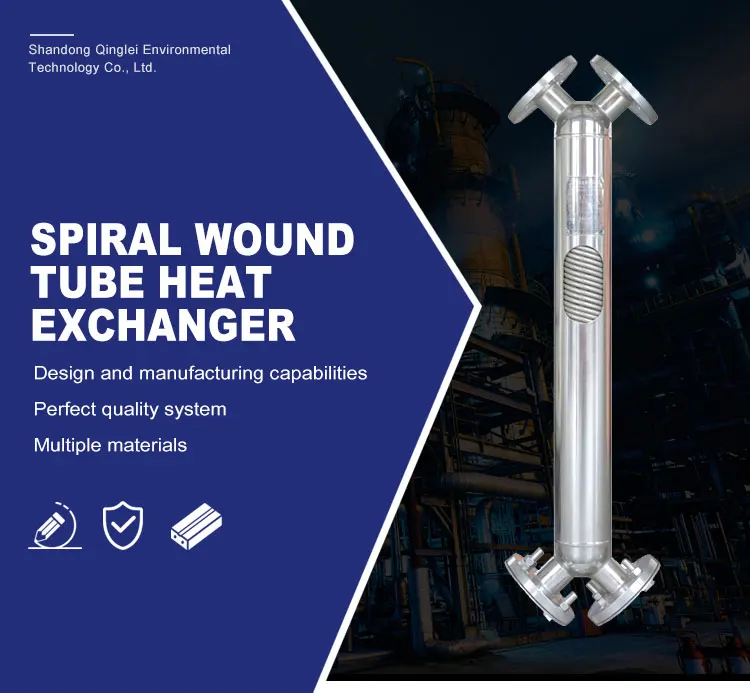 Spiral Wound Tube Type Steam Condenser Heat Exchanger for Heat Exchange ...