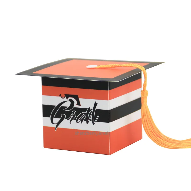 Graduation Decorations Congrats Grad Graduation Cap Candy Favor Box ...