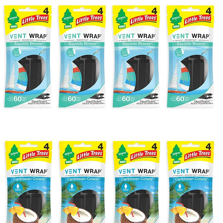 4 Packs Slip On Vent Blade Provides Long-lasting Scent Rectangle Little ...