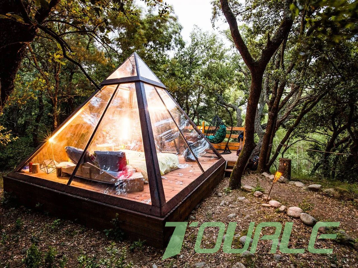 Pyramid Glass House - Luxury Prefabricated Glamping Tent