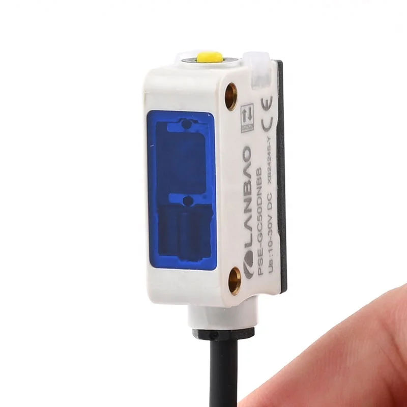 PSE-G series Blue light NPN PNP IP67 NO/NC DC 24V transparent object ...