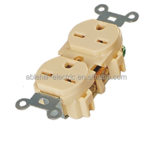 Us Standard Self-grounding 20a 120v American Single Receptacle Wall ...