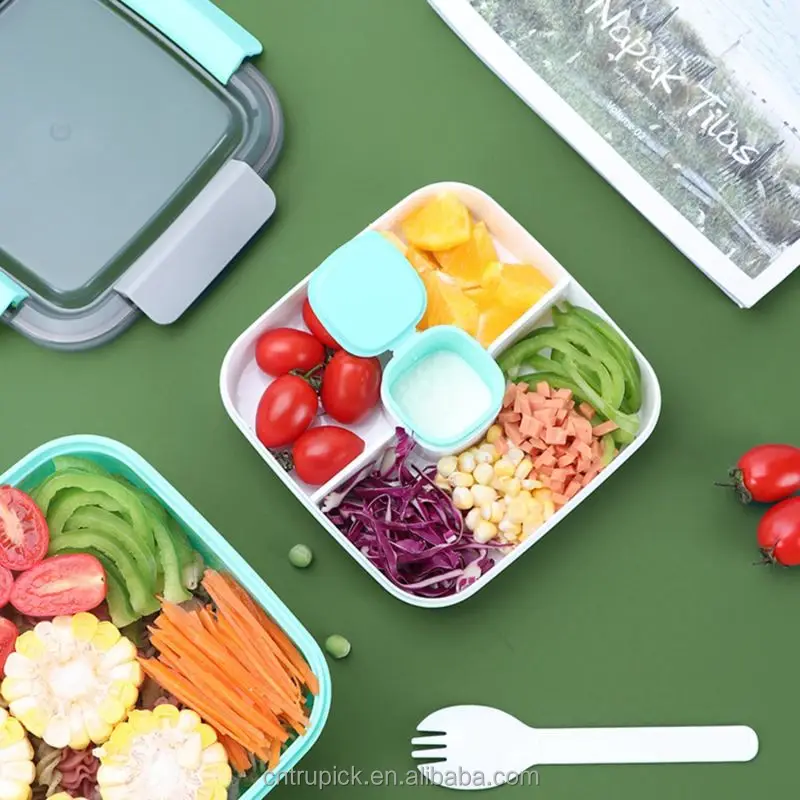 Stackable Lunch Container Kids Bento Lunch Box Salad Container - Buy ...