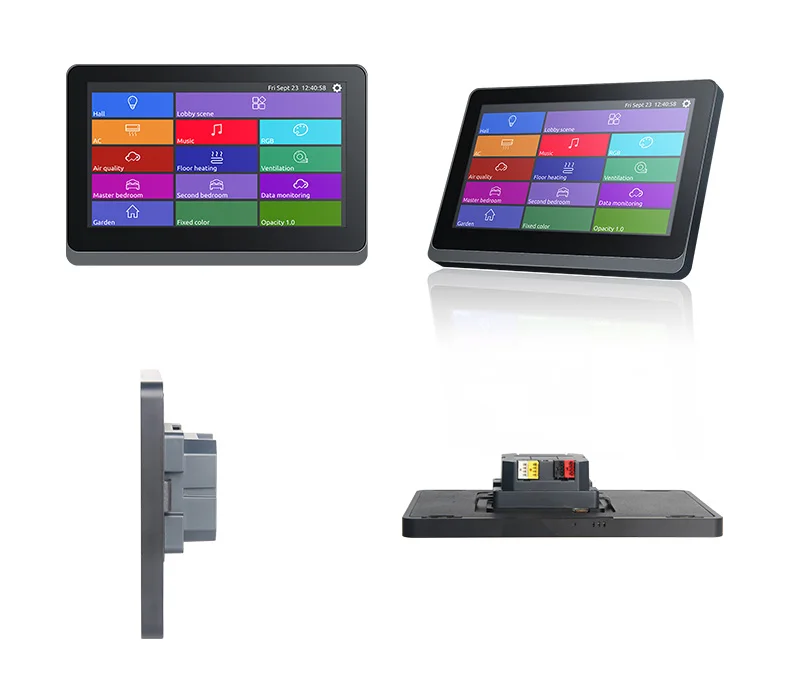 7 Inch Smart Hotel Touch Screen Temperature Control KNX Panel