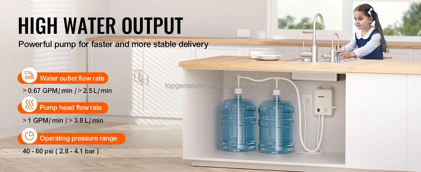 Dual Inlet Flojet Water Dispenser, Water Jug Pump, Compatible Use with ...