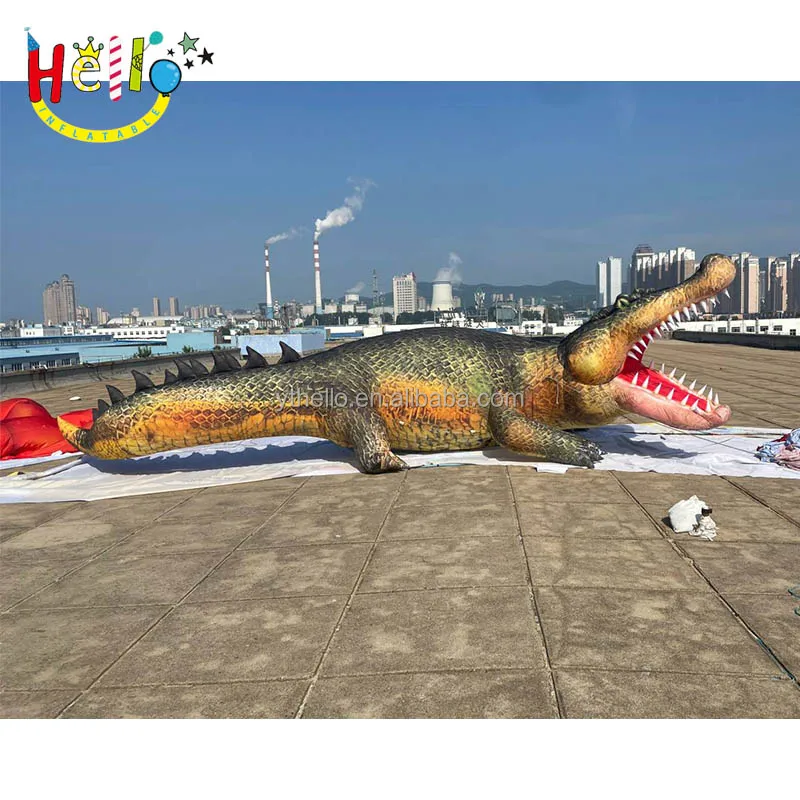 Customized Giant Inflatable Animals Model Inflatable alligator for Zoo ...