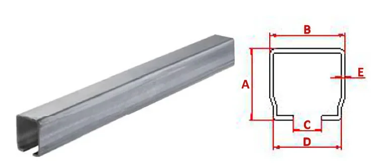 C Channel Steel Rail And Cable Trolley Festoon System - Buy C Rail ...