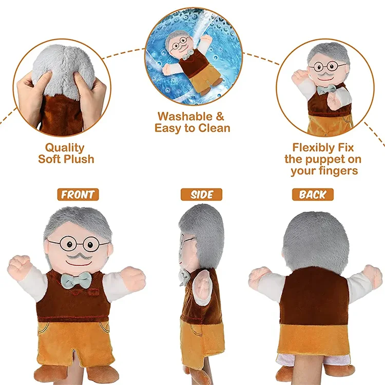 New Design Family Character Hand Puppet Human Role Play Toys for ...