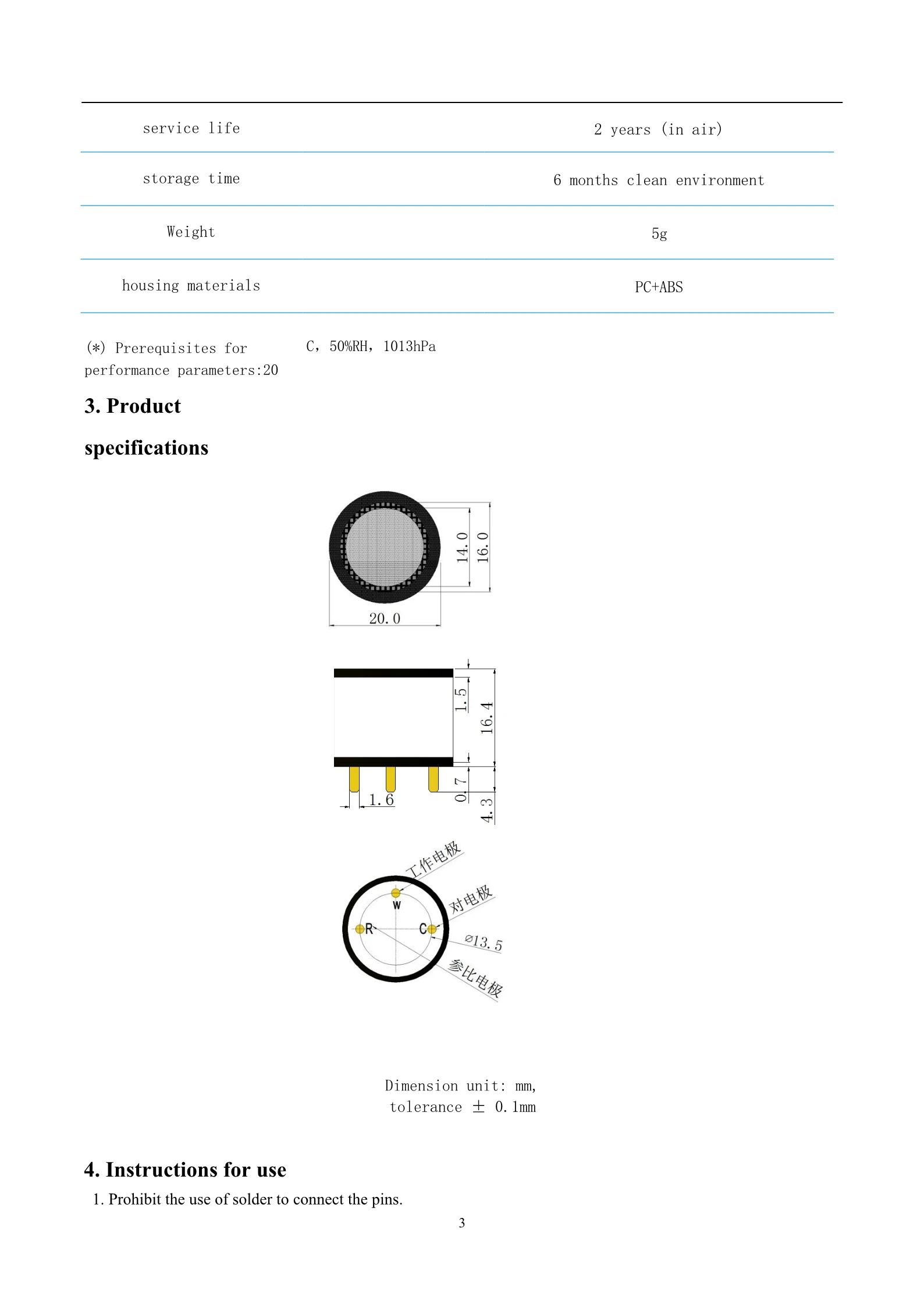 Electrochemical carbon monoxide sensor HRT-4CO-1000| Alibaba.com