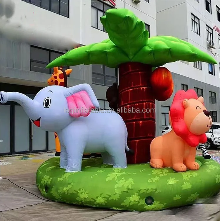 Advertising Inflatable Amusement Park Zoo,Large Inflatable Zoo Animal ...