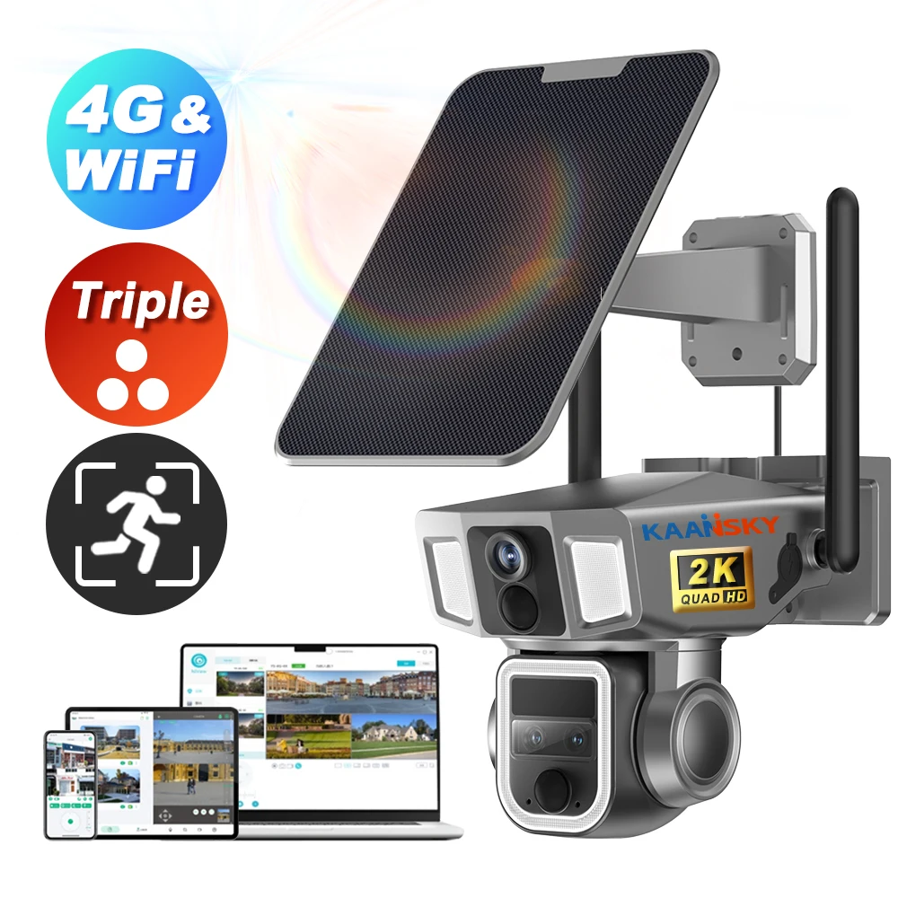 Alibaba.com: Dual Network Solar Powered Triple Lens 10X Continuous Auto ...